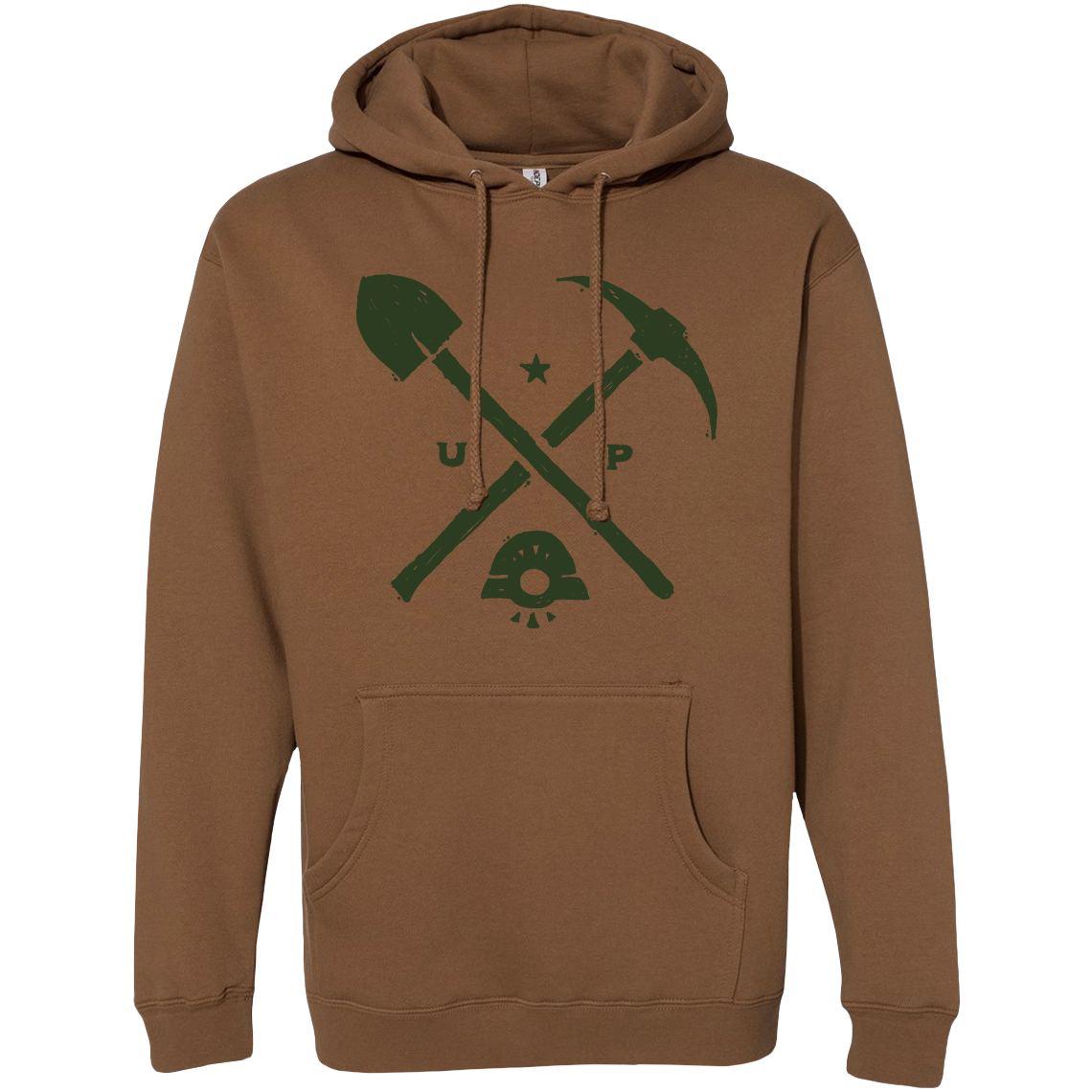 Pickaxe and Shovel Hoodie – Homage to Upper Peninsula miners
