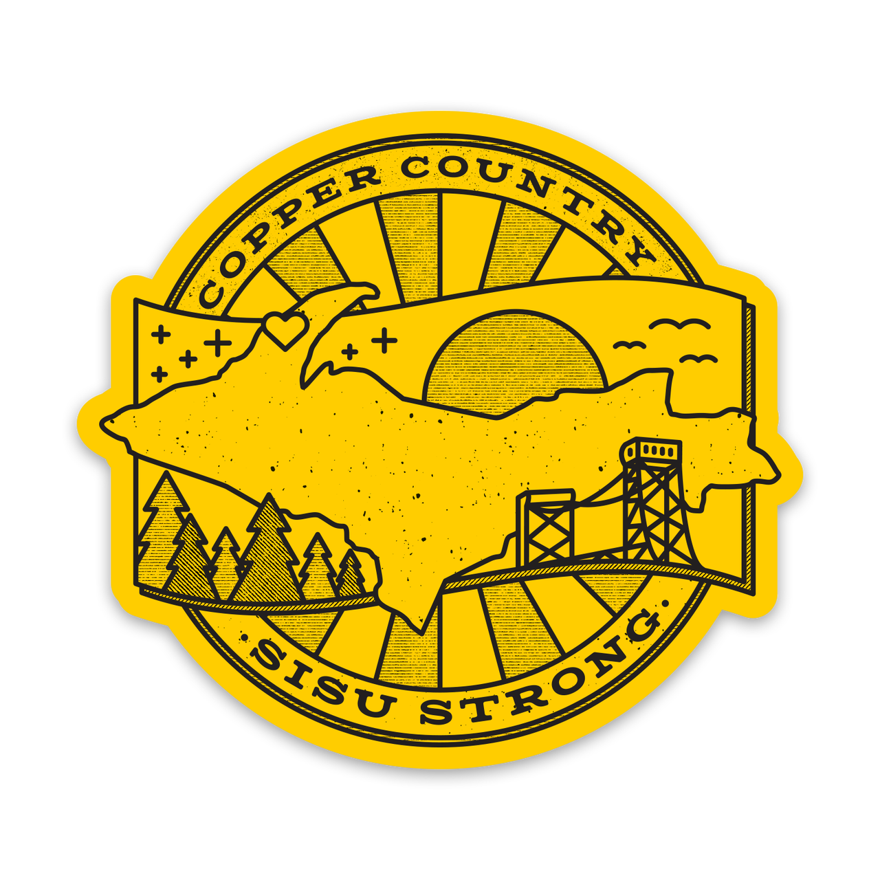 Sisu Strong – Copper Country Flood Relief Sticker